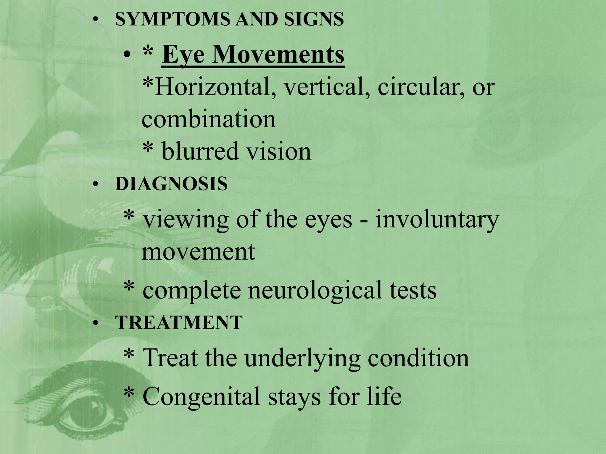 Disorders and conditions of the eye | PPTX