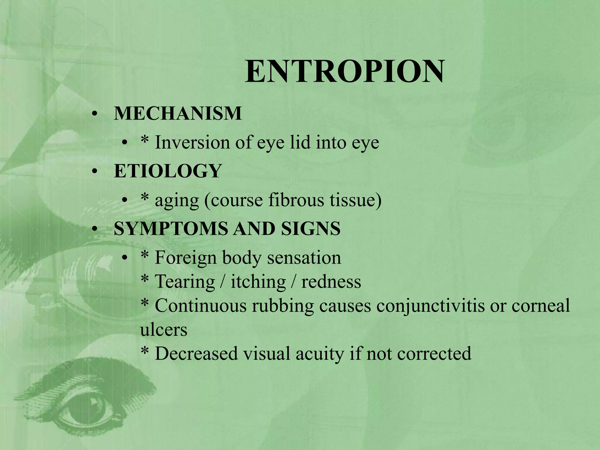 Disorders and conditions of the eye | PPTX
