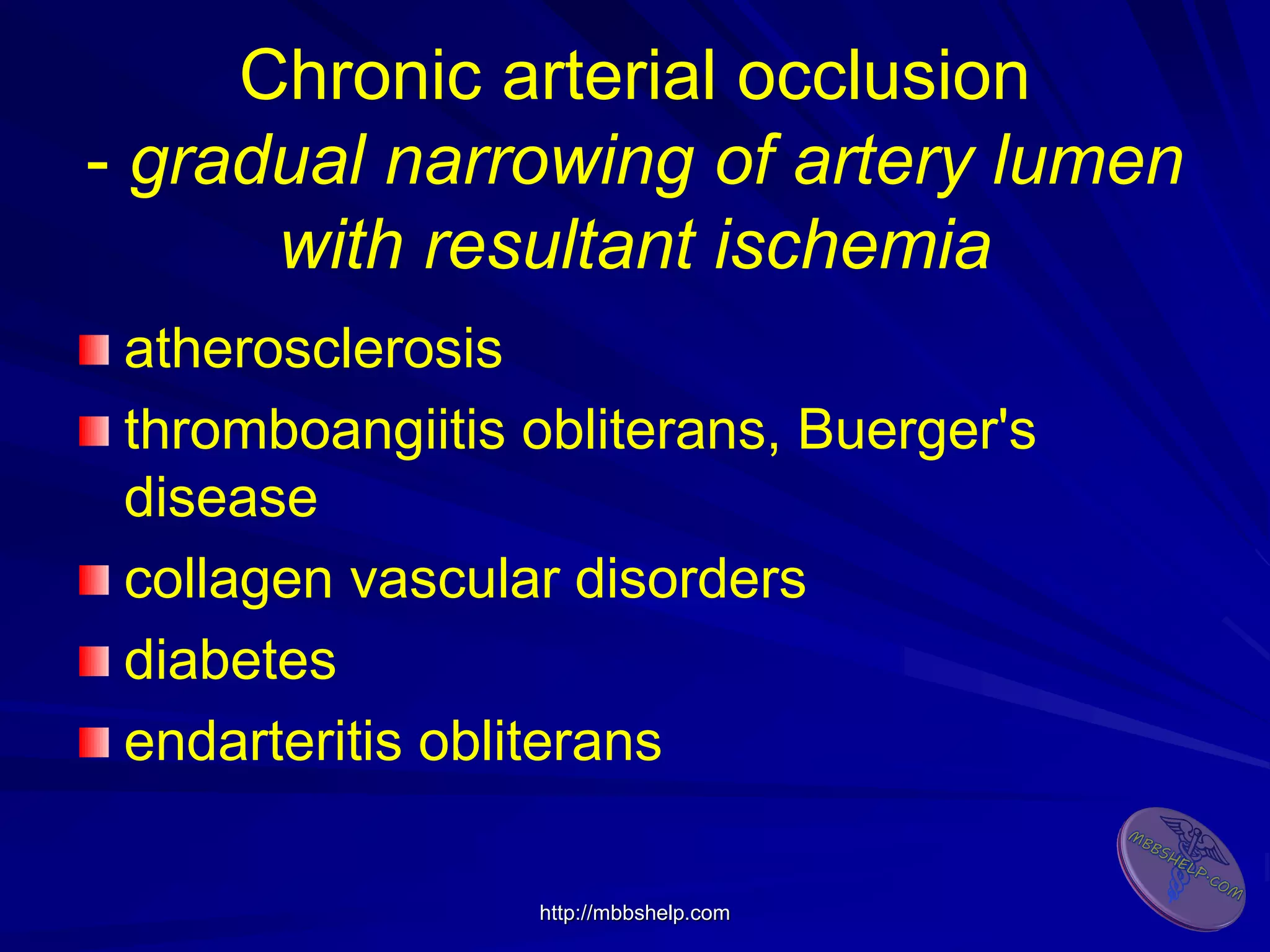 Disorders of arterial blood circulation2 | PDF | Blood Disorders | Diseases and Conditions