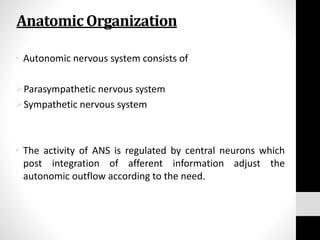 Disorders of autonomic nervous system | PPTX