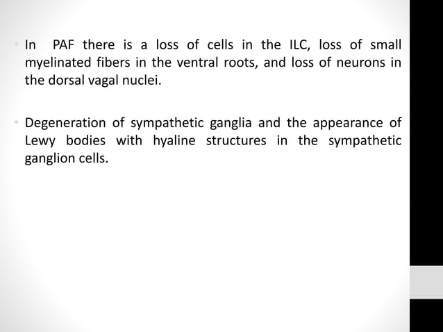 Disorders of autonomic nervous system | PPTX
