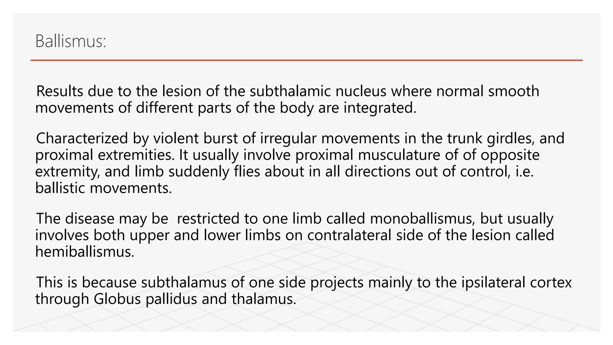 Disorders of basal nuclei | PPTX