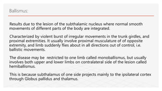 Disorders of basal nuclei | PPTX