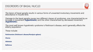 Disorders of basal nuclei | PPTX