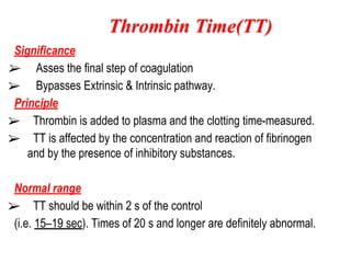 Disorders of bleeding and thrombosis | PDF