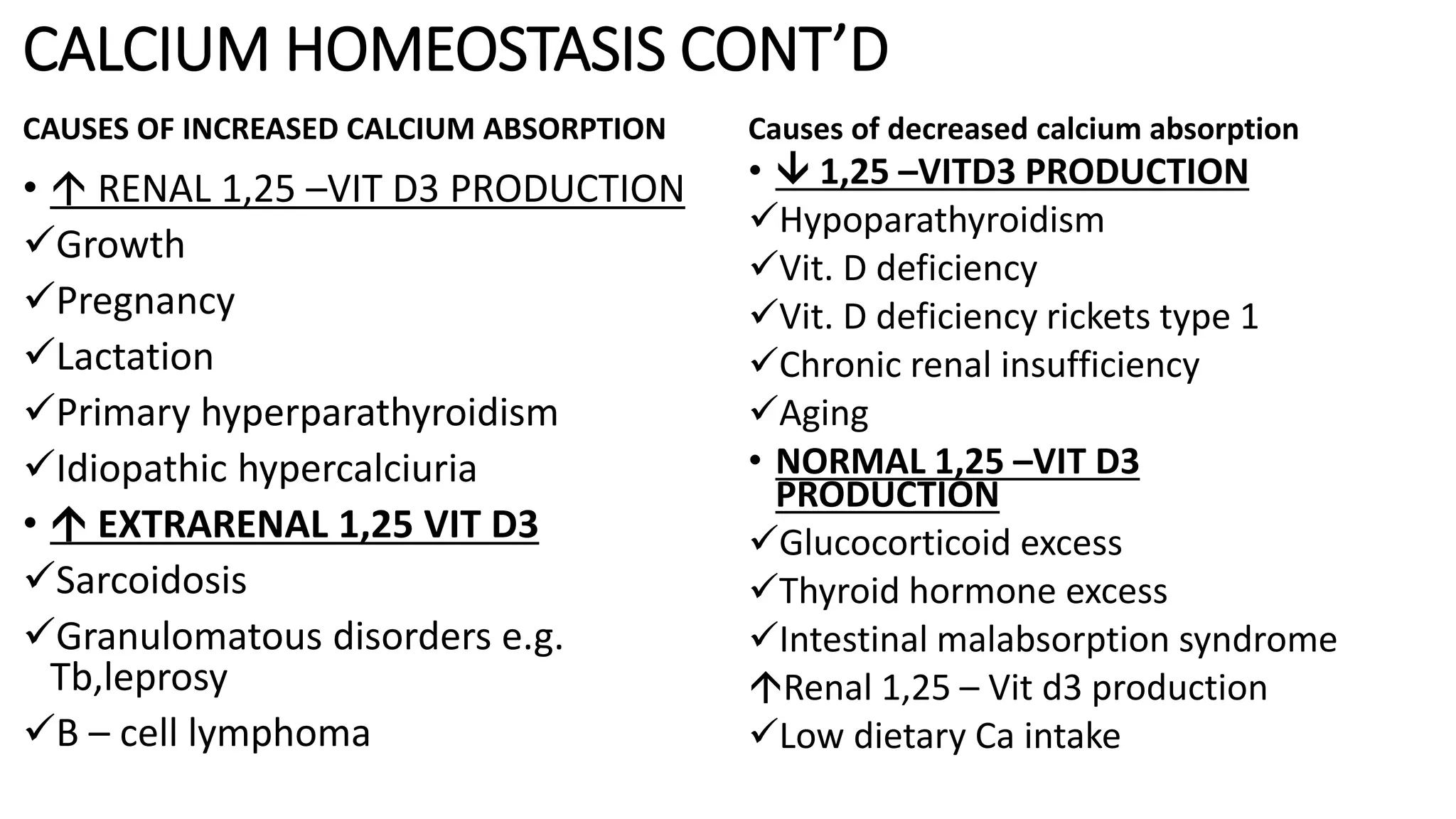 Disorders of calcium metabolism | PPTX