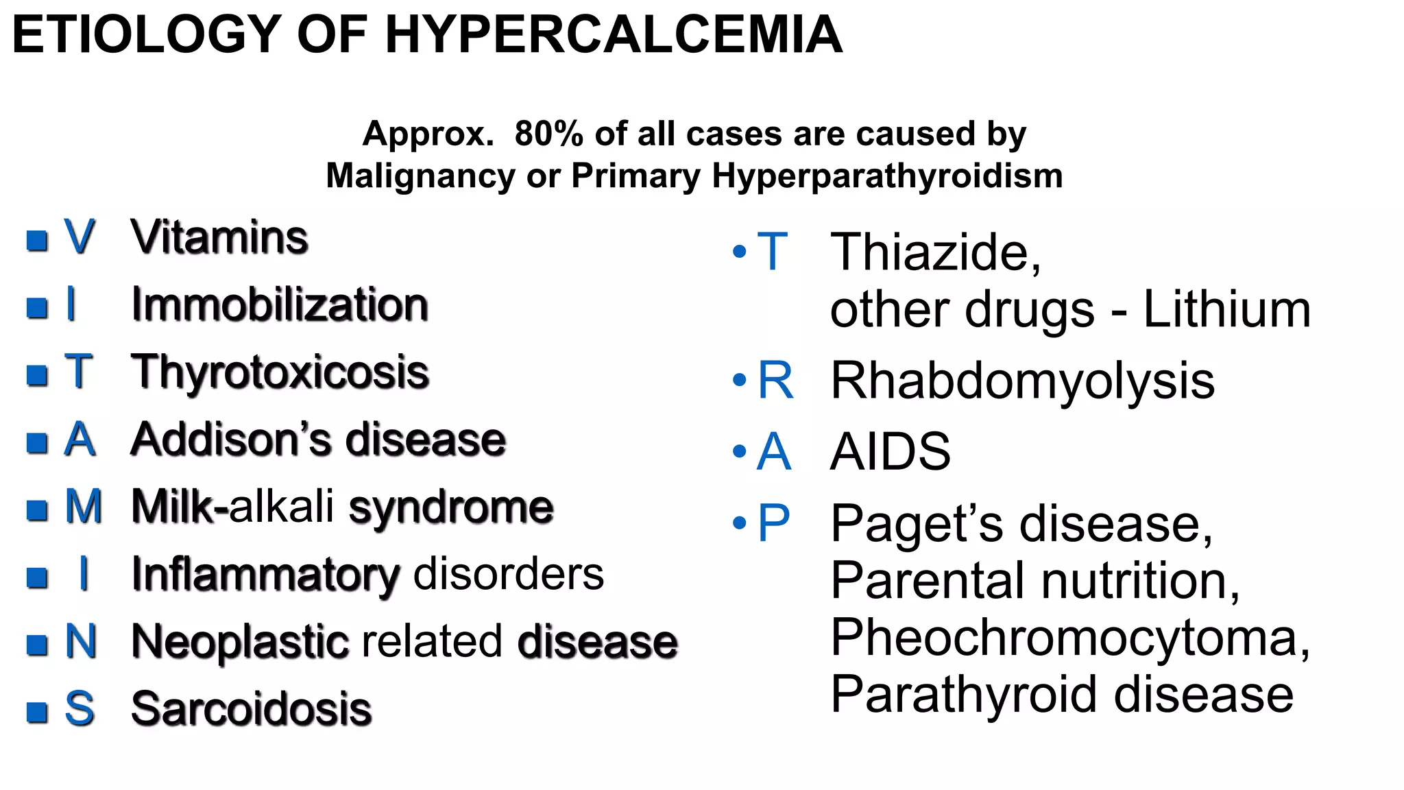 Disorders of calcium metabolism | PPTX