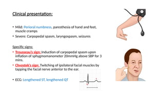 Disorders of calcium metabolism - approach and management | PPTX