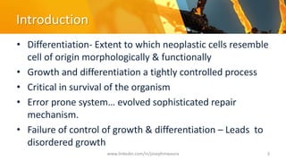 Disorders of cell growth - Dr Mwaura | PPTX