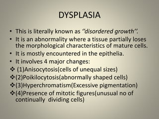 Disorders of cell growth and differentiation | PPTX