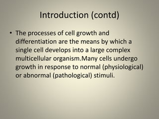 Disorders of cell growth and differentiation | PPTX