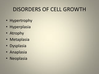 Disorders of cell growth and differentiation | PPTX