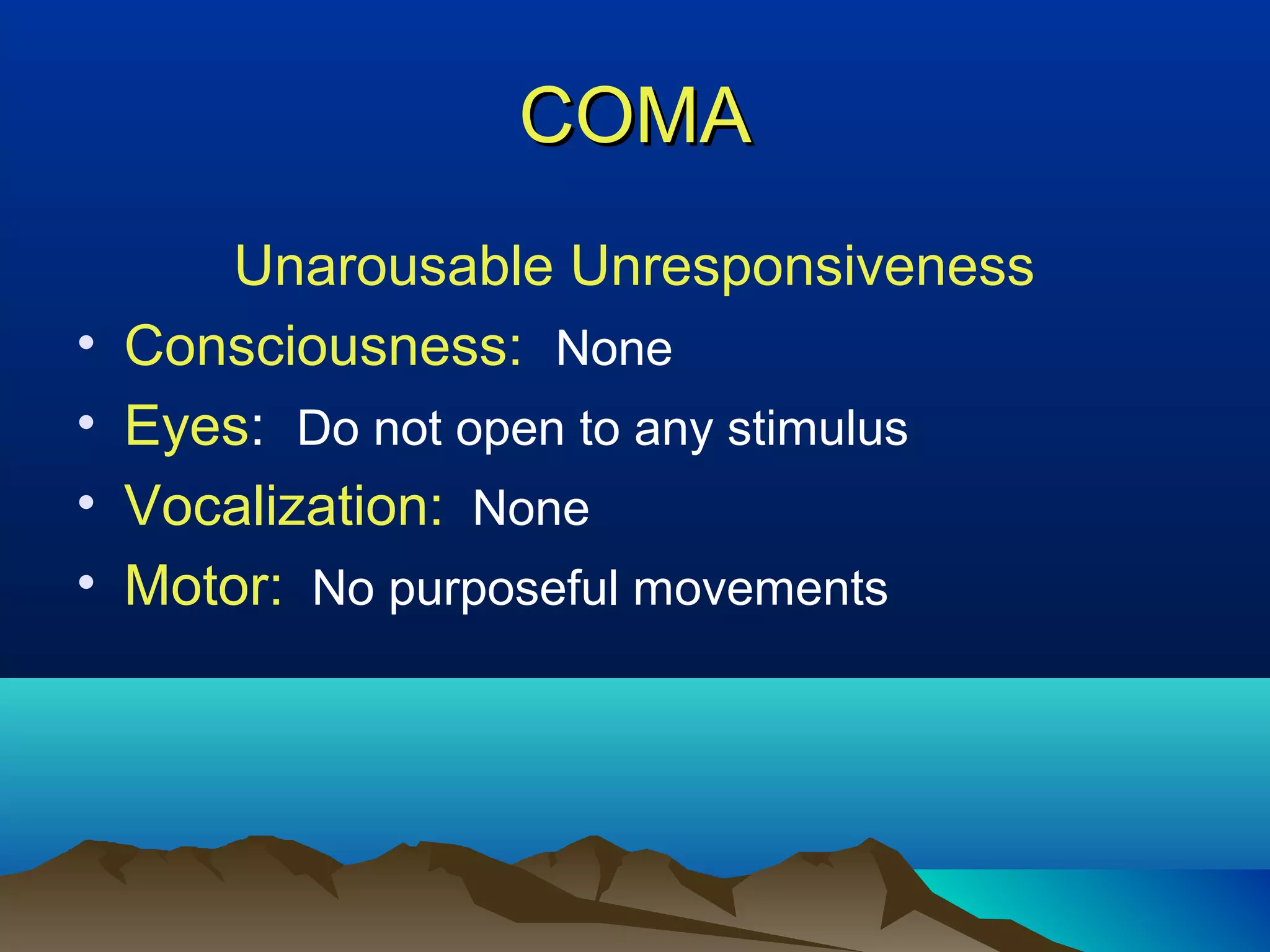 Disorders of consciousness | PPT