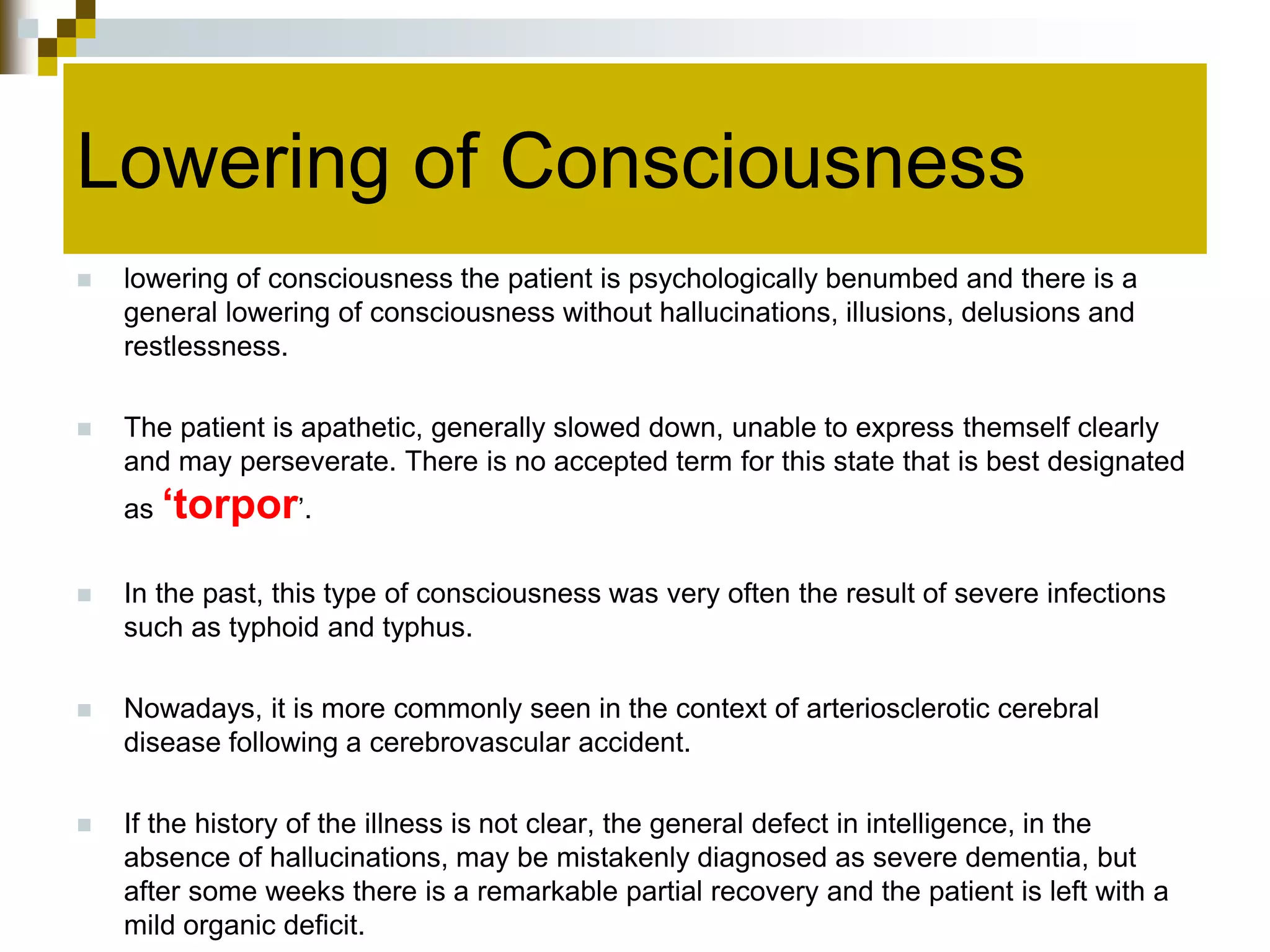 Disorders of consciousness | PPTX