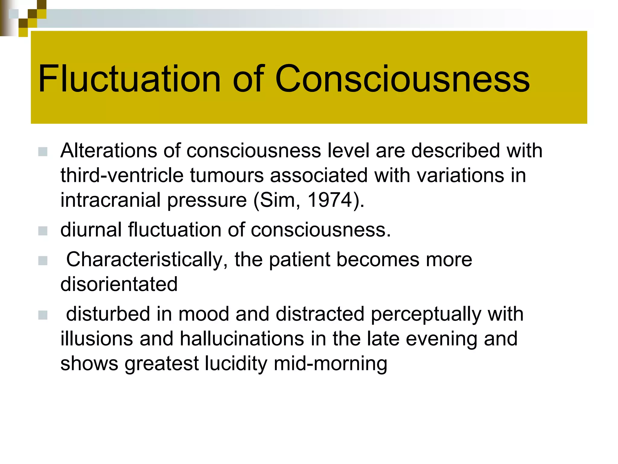 Disorders of consciousness | PPTX