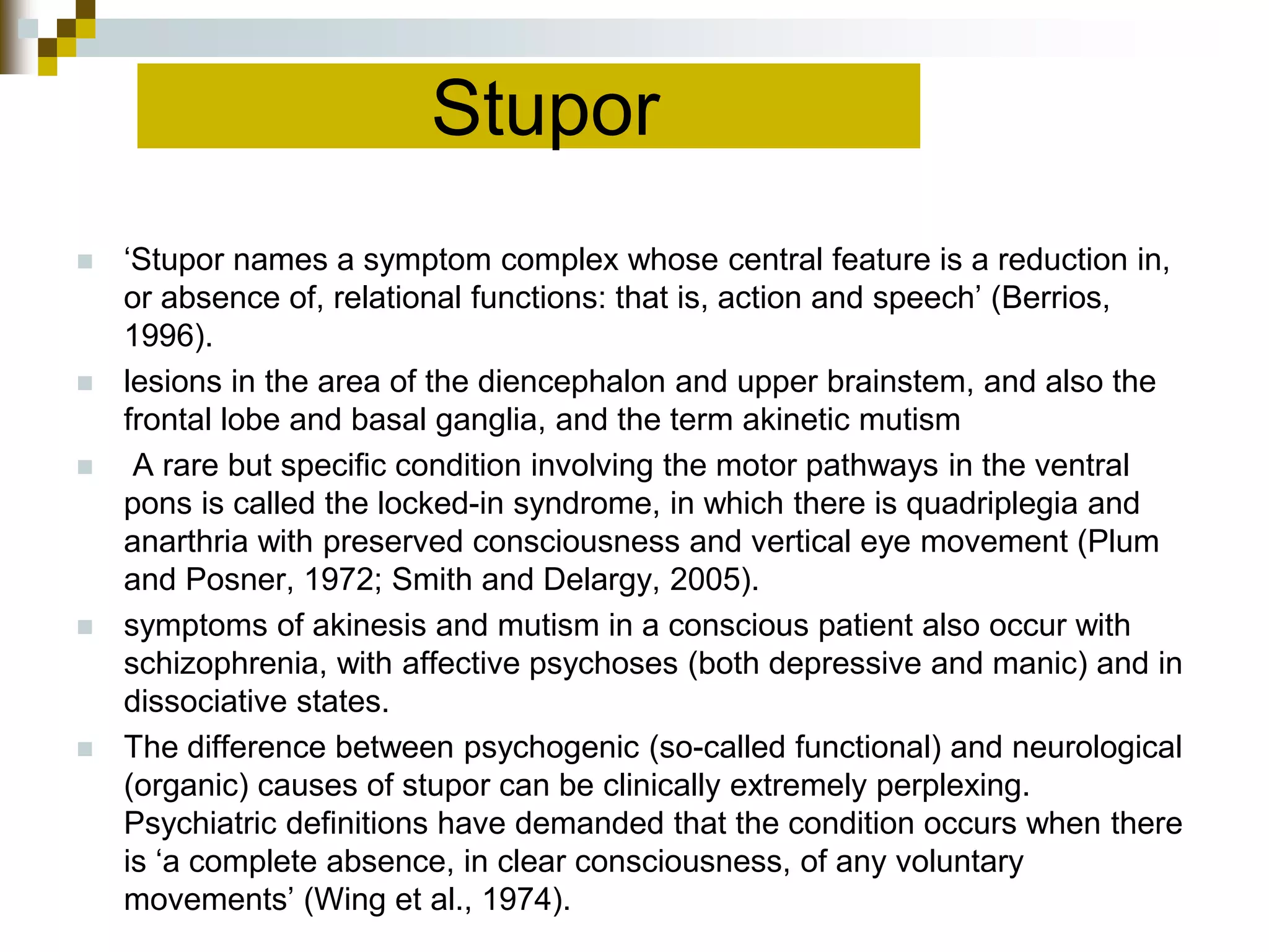Disorders of consciousness | PPTX