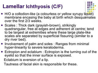 Ichthyoses and Ichthyosiform disorders | PPT