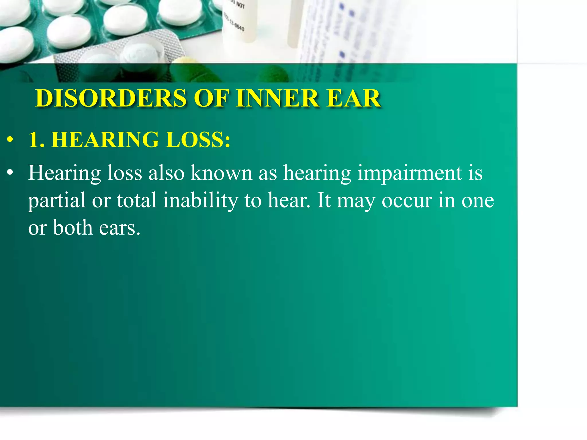 Disorders of ear | PPTX