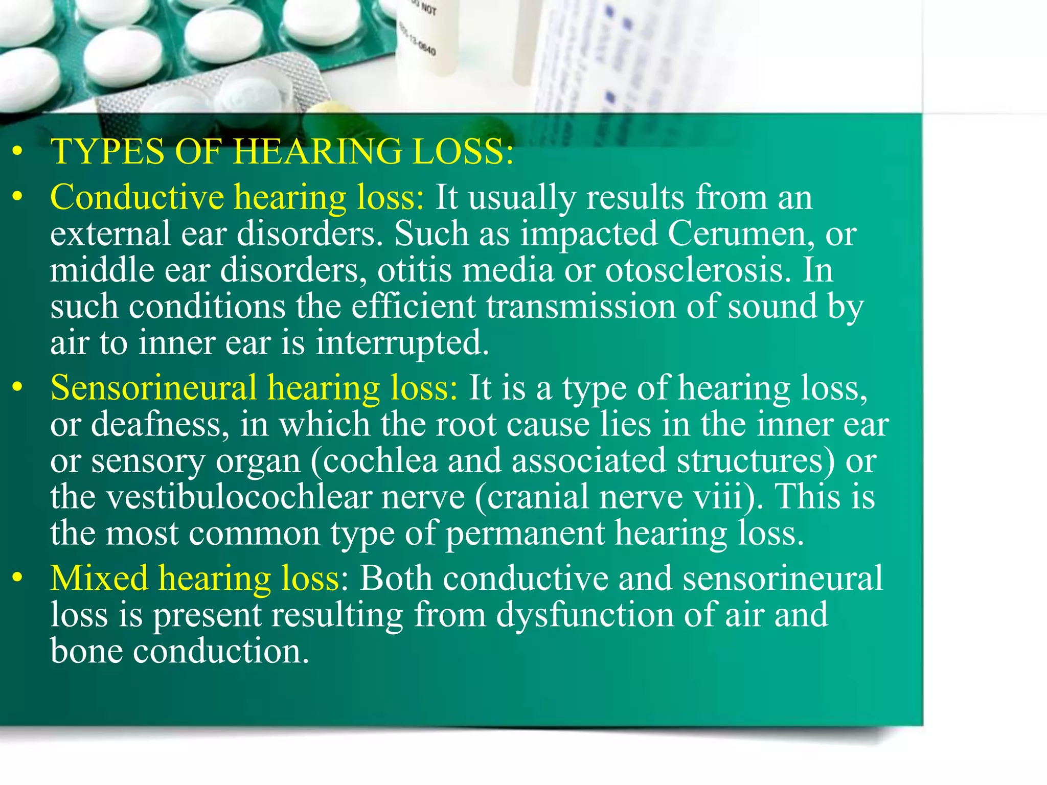 Disorders of ear | PPTX