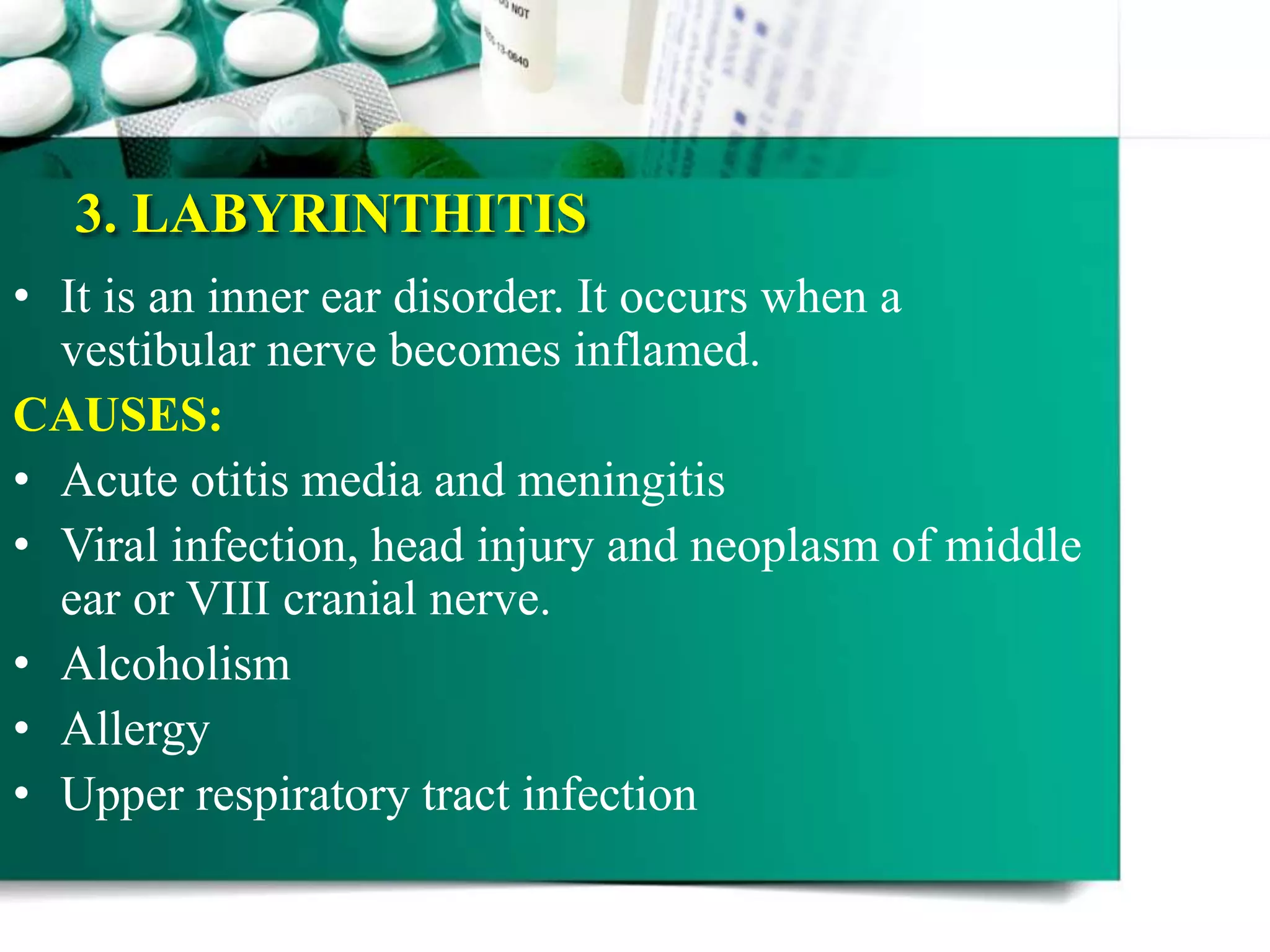 Disorders of ear | PPTX