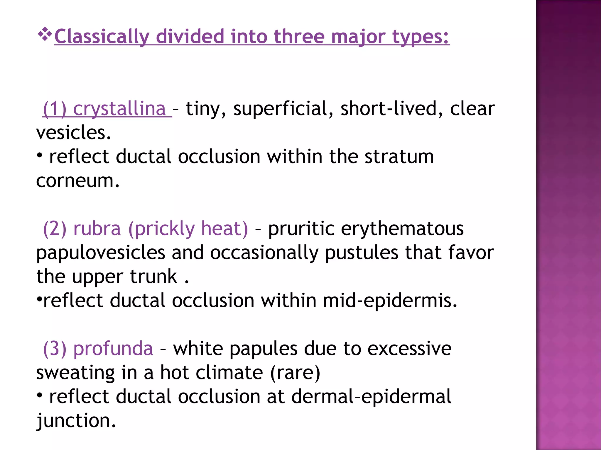 Disorders of Eccrine and Apocrine Sweat Glands | PPT