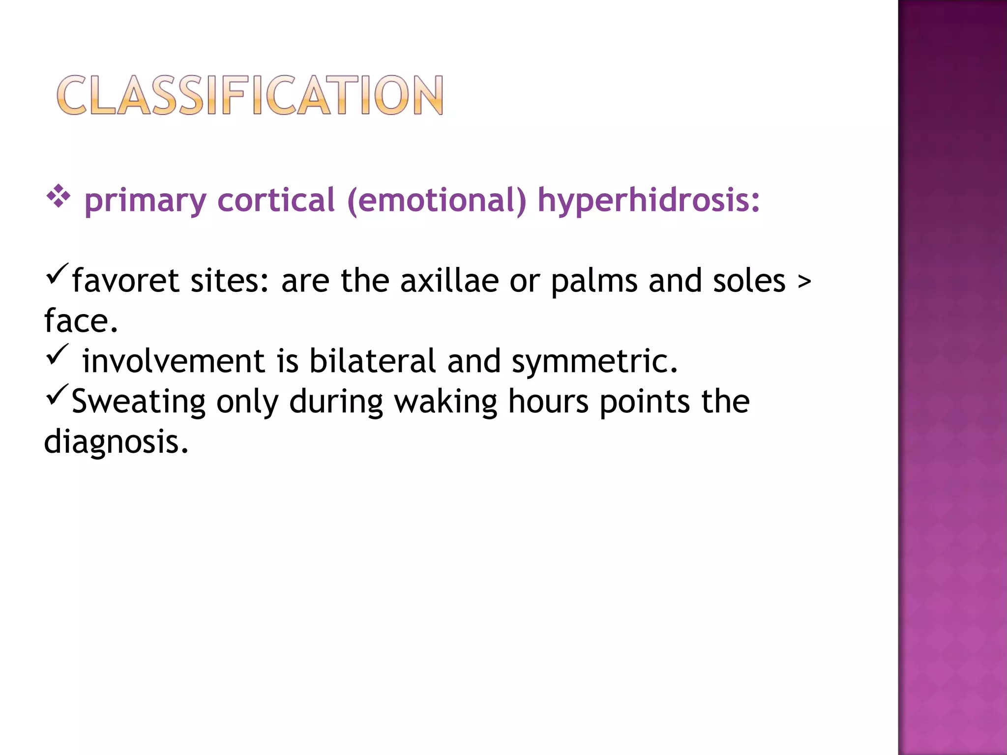 Disorders of Eccrine and Apocrine Sweat Glands | PPT