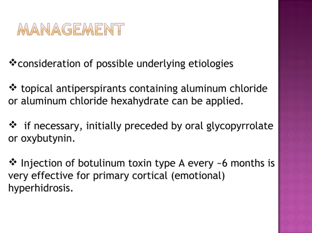 Disorders of Eccrine and Apocrine Sweat Glands | PPT