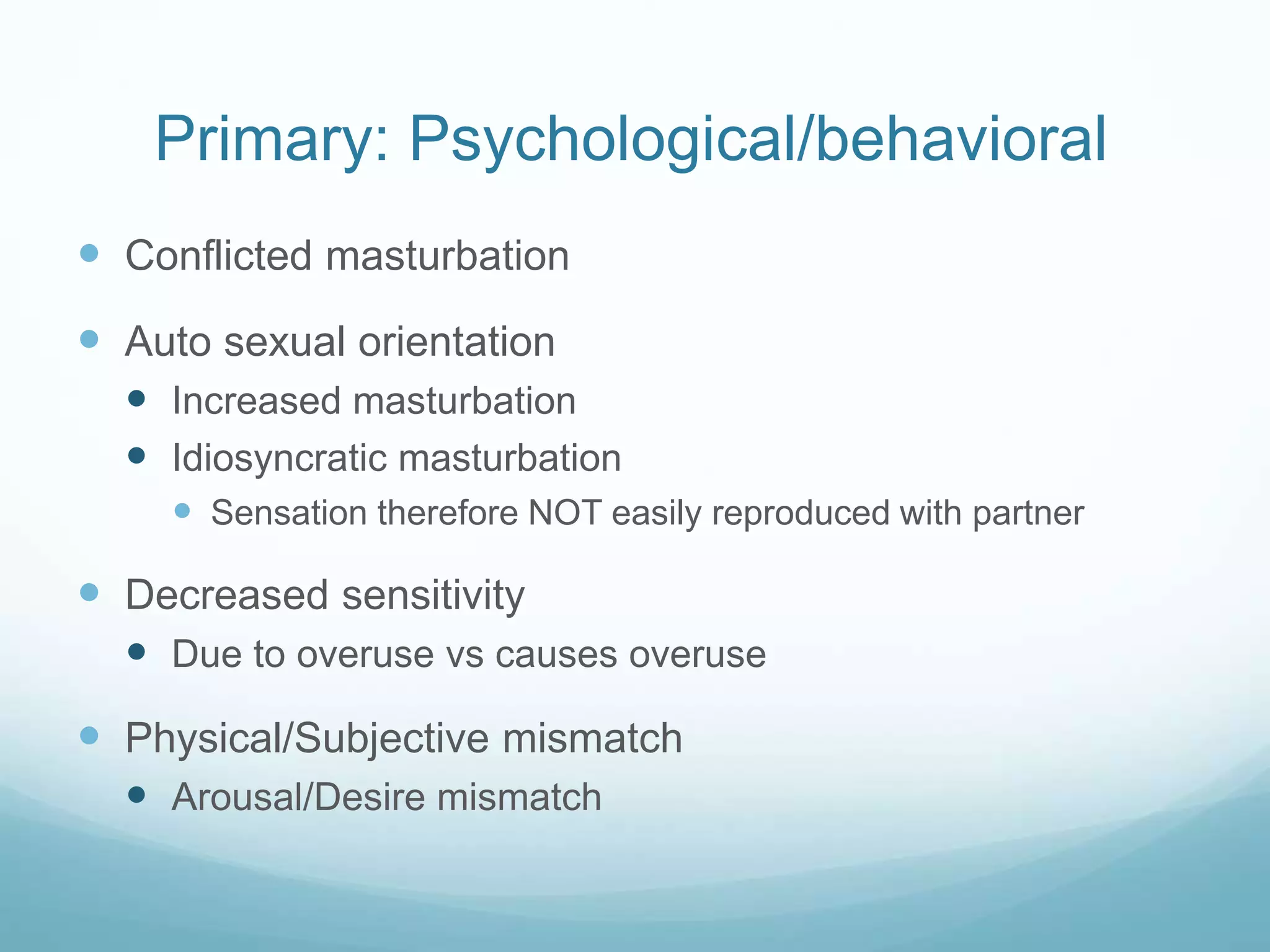 Disorders of Ejaculation | PPTX