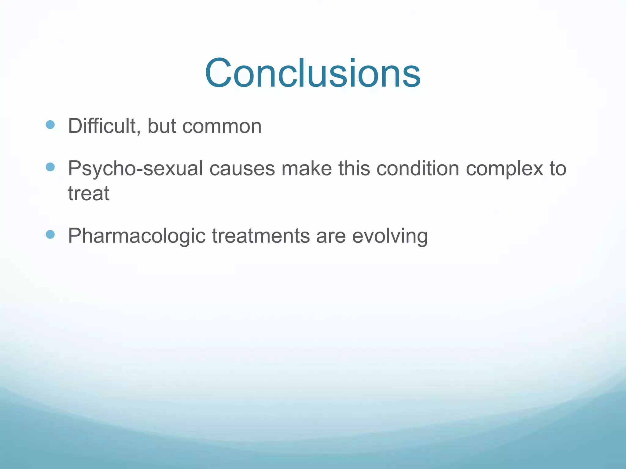 Disorders of Ejaculation | PPTX