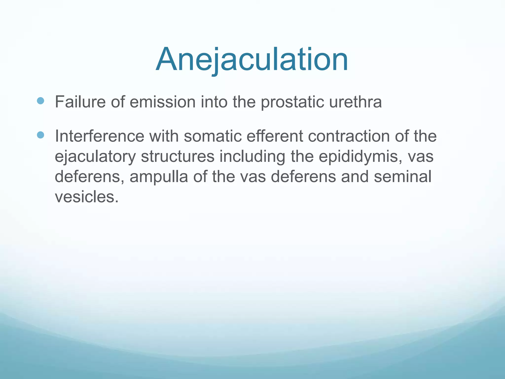 Disorders of Ejaculation | PPTX