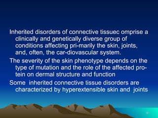 Disorders Of Elastic Tissue | PPS