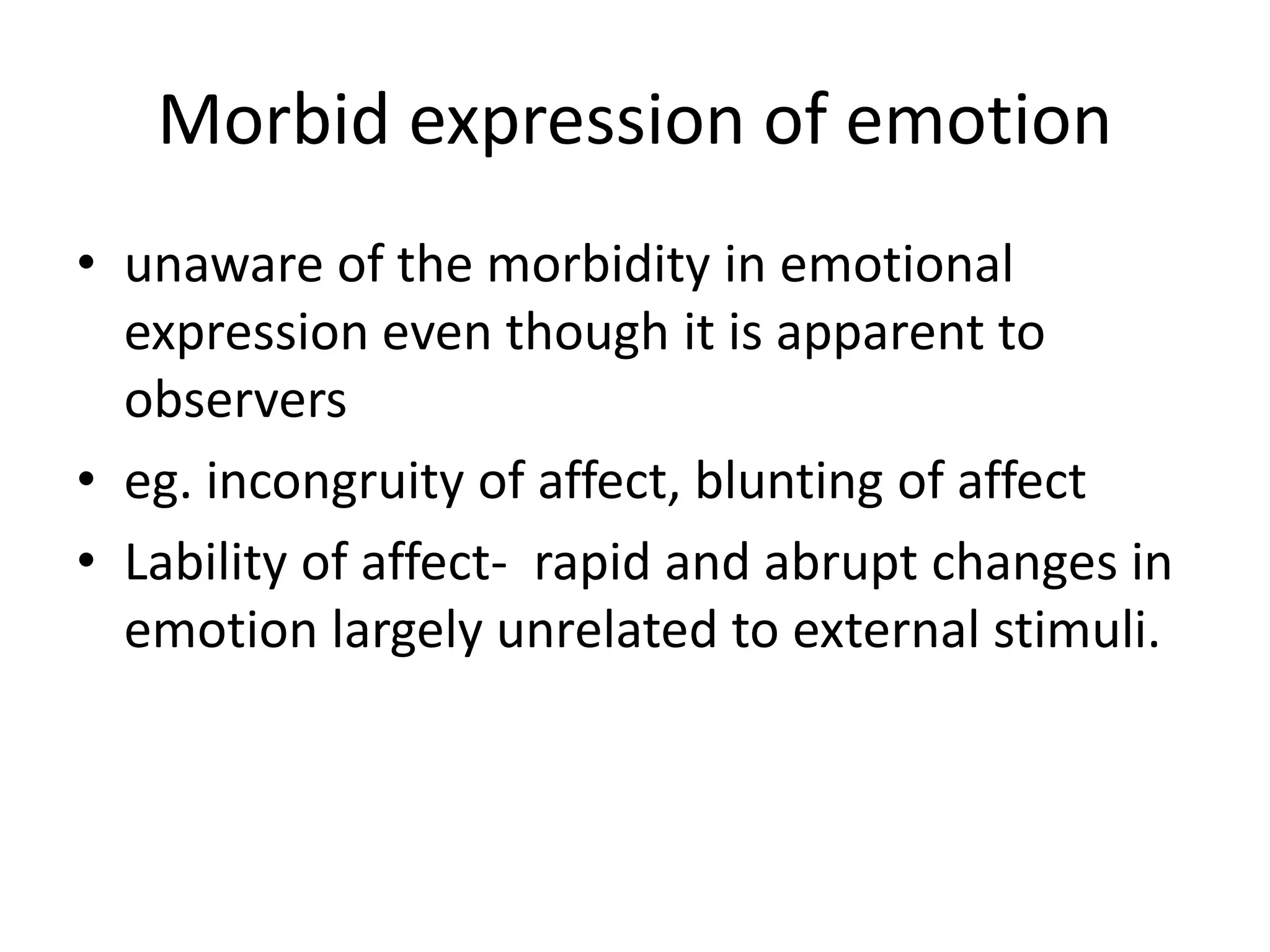 Disorders of Emotion | PPTX