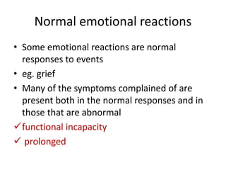 Disorders of Emotion | PPTX