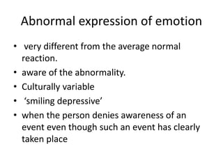 Disorders of Emotion | PPTX