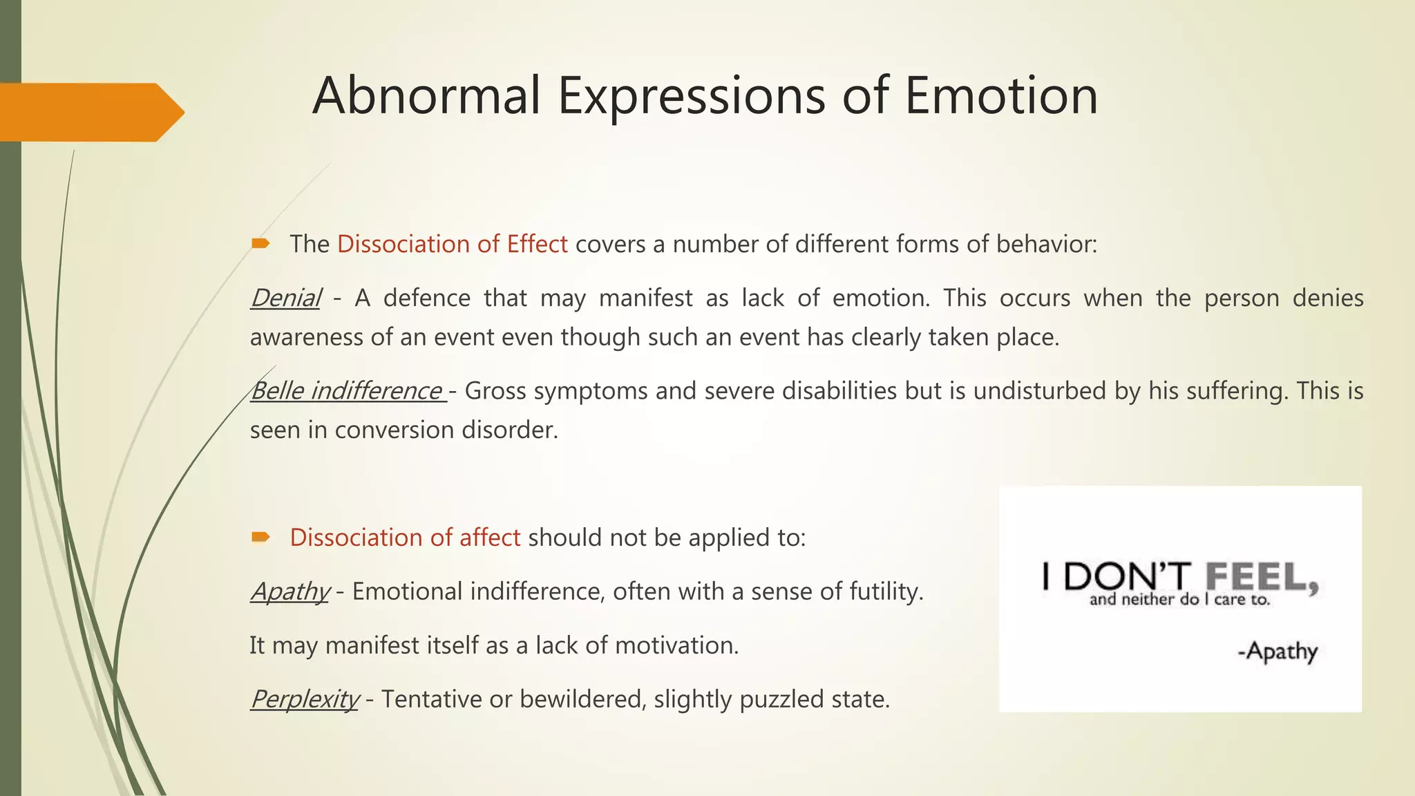 Disorders of Emotions | PPTX