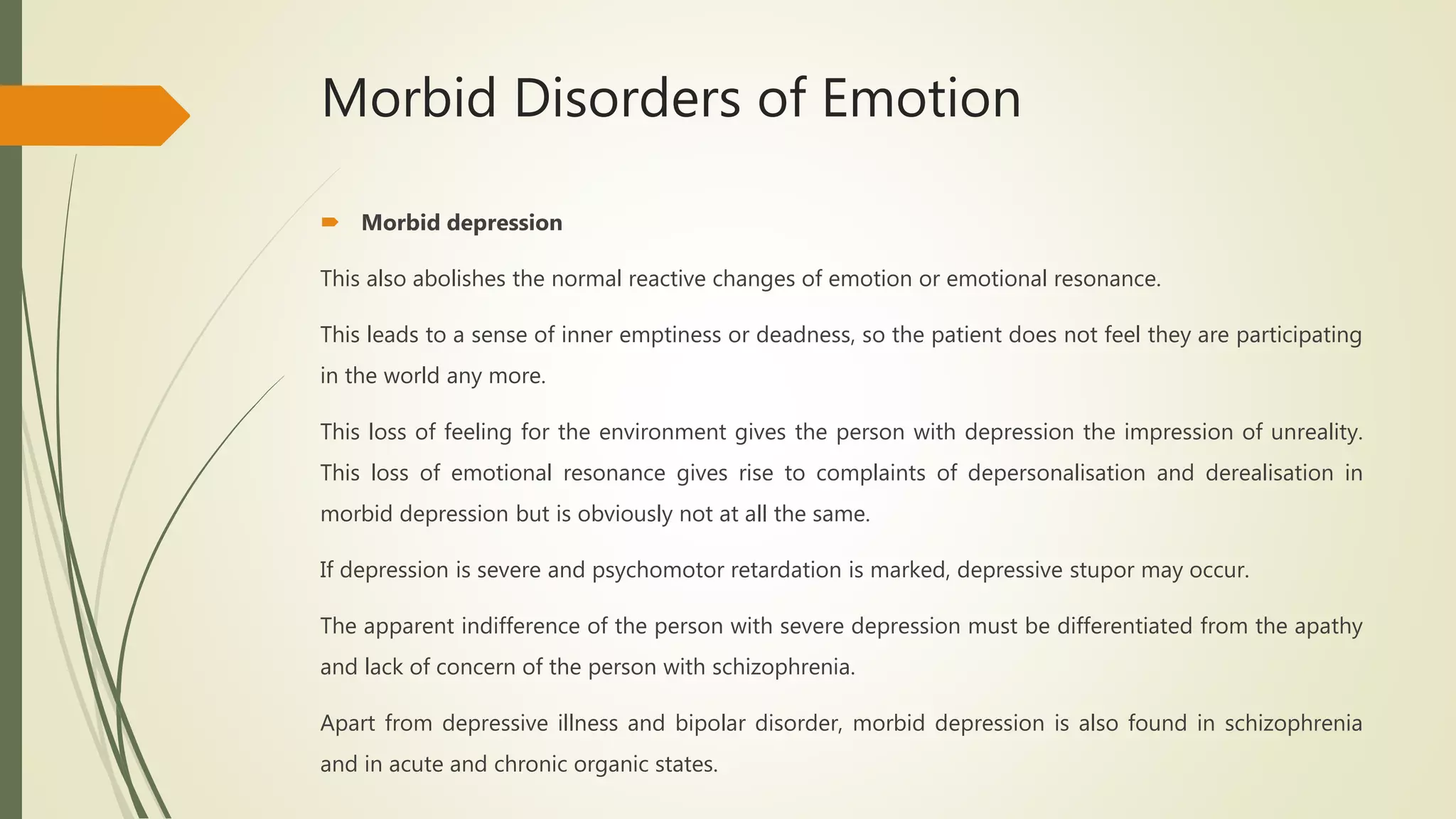 Disorders of Emotions | PPTX