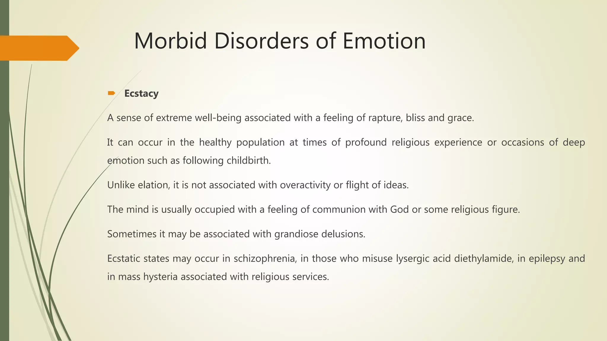 Disorders of Emotions | PPTX