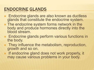 disorders of endocrine glands.pptx | Hormonal Disorders | Endocrine and ...
