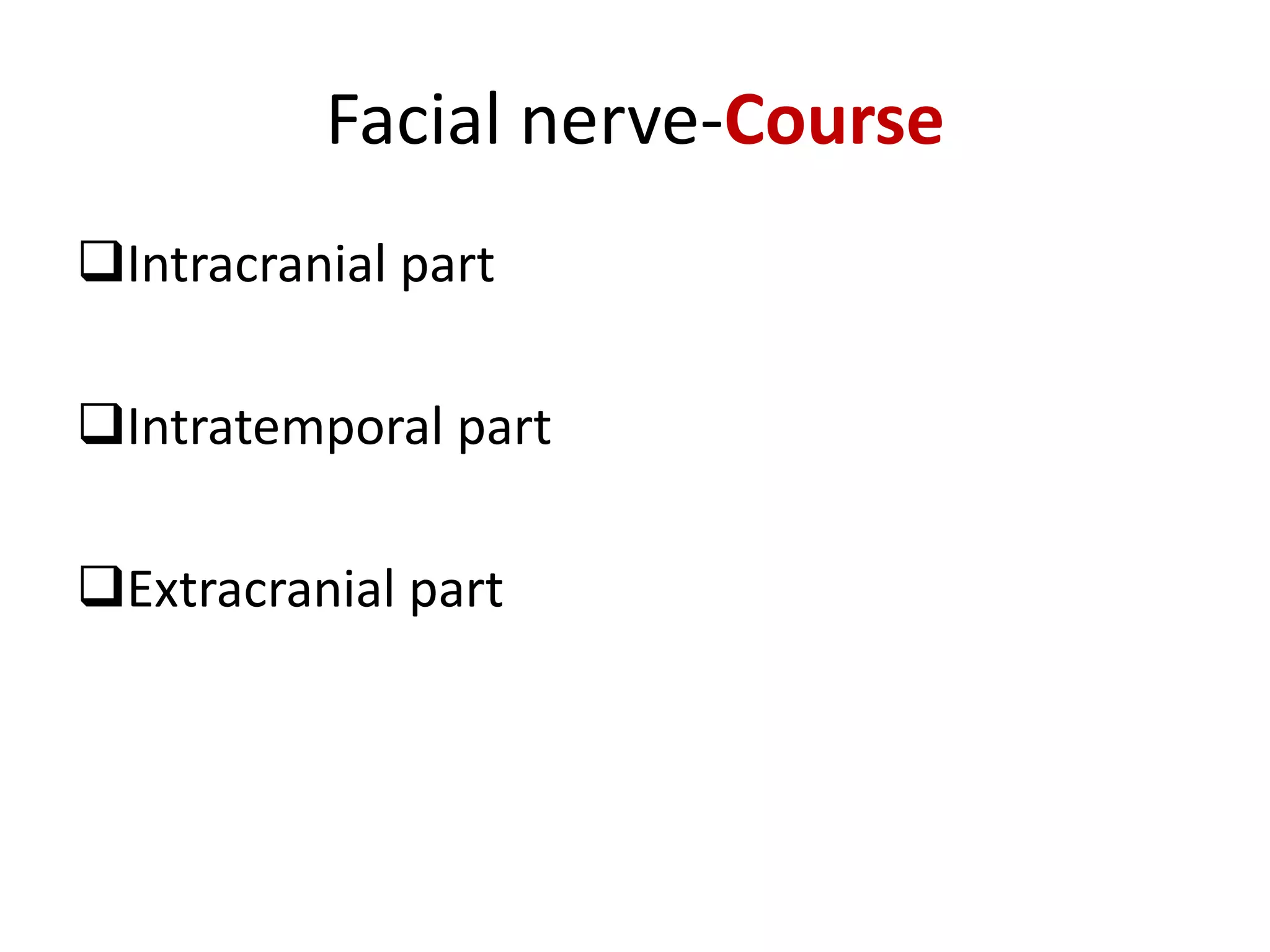 Disorders of facial nerve | PPTX