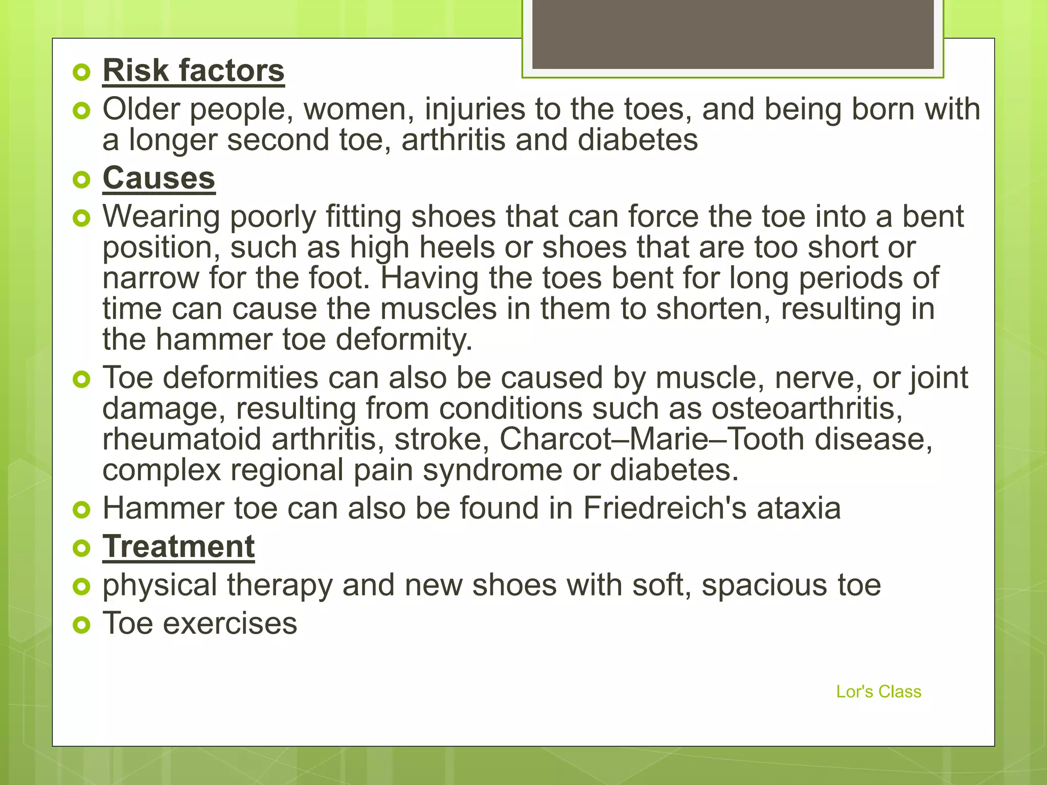 Disorders of feet-Bunion,Marfan Syndrome,Ehlers–Danlos syndrome,Corn ...