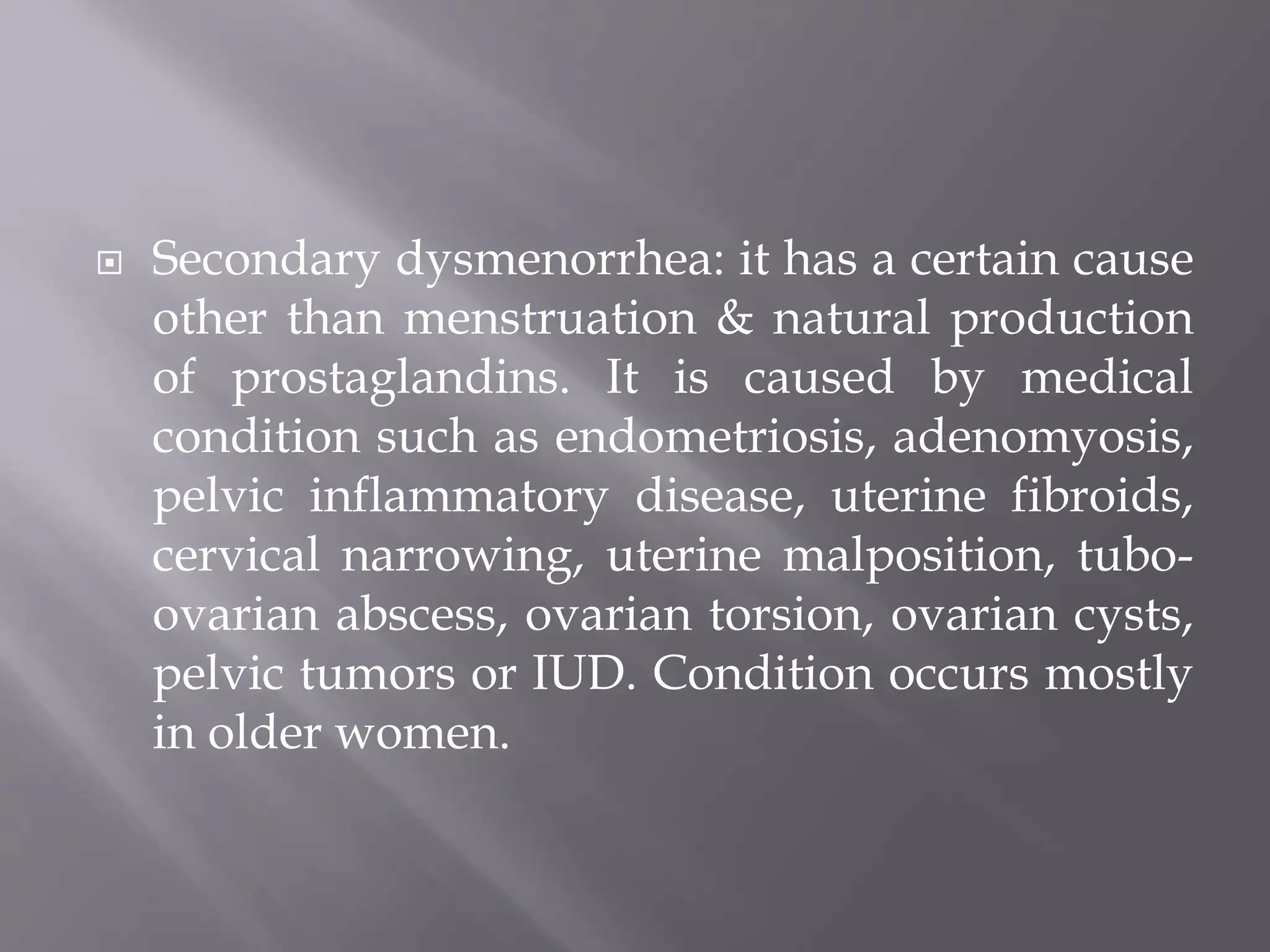 Disorders of female reproductive system | PPTX