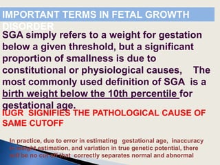 Intrauterine growth restriction | PPTX