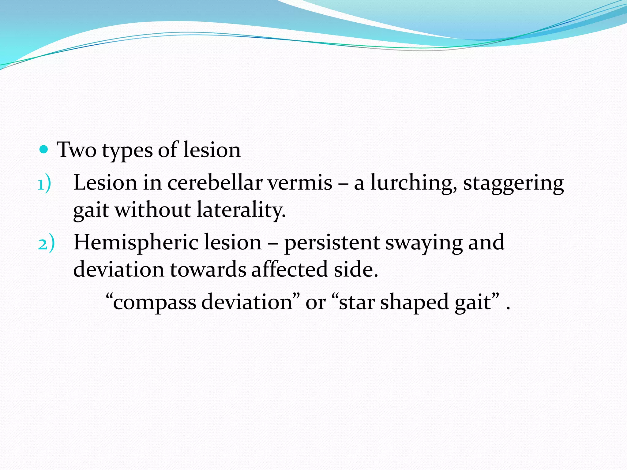 Disorders of gait and station | PPTX