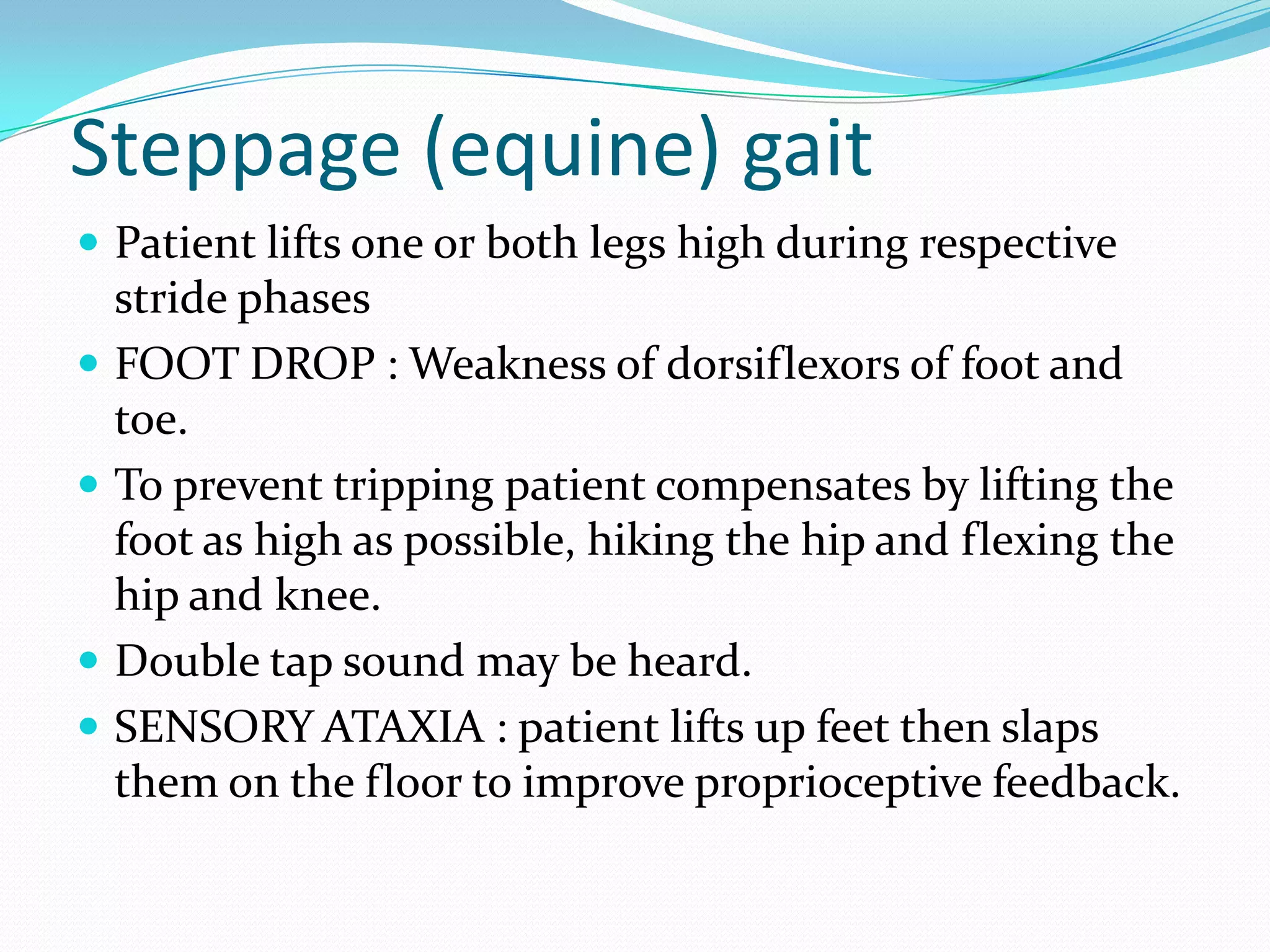 Disorders of gait and station | PPTX
