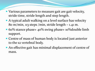 Disorders of gait and station | PPTX