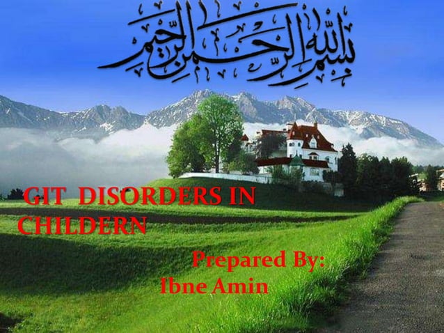 Disorders of GIT.pptx