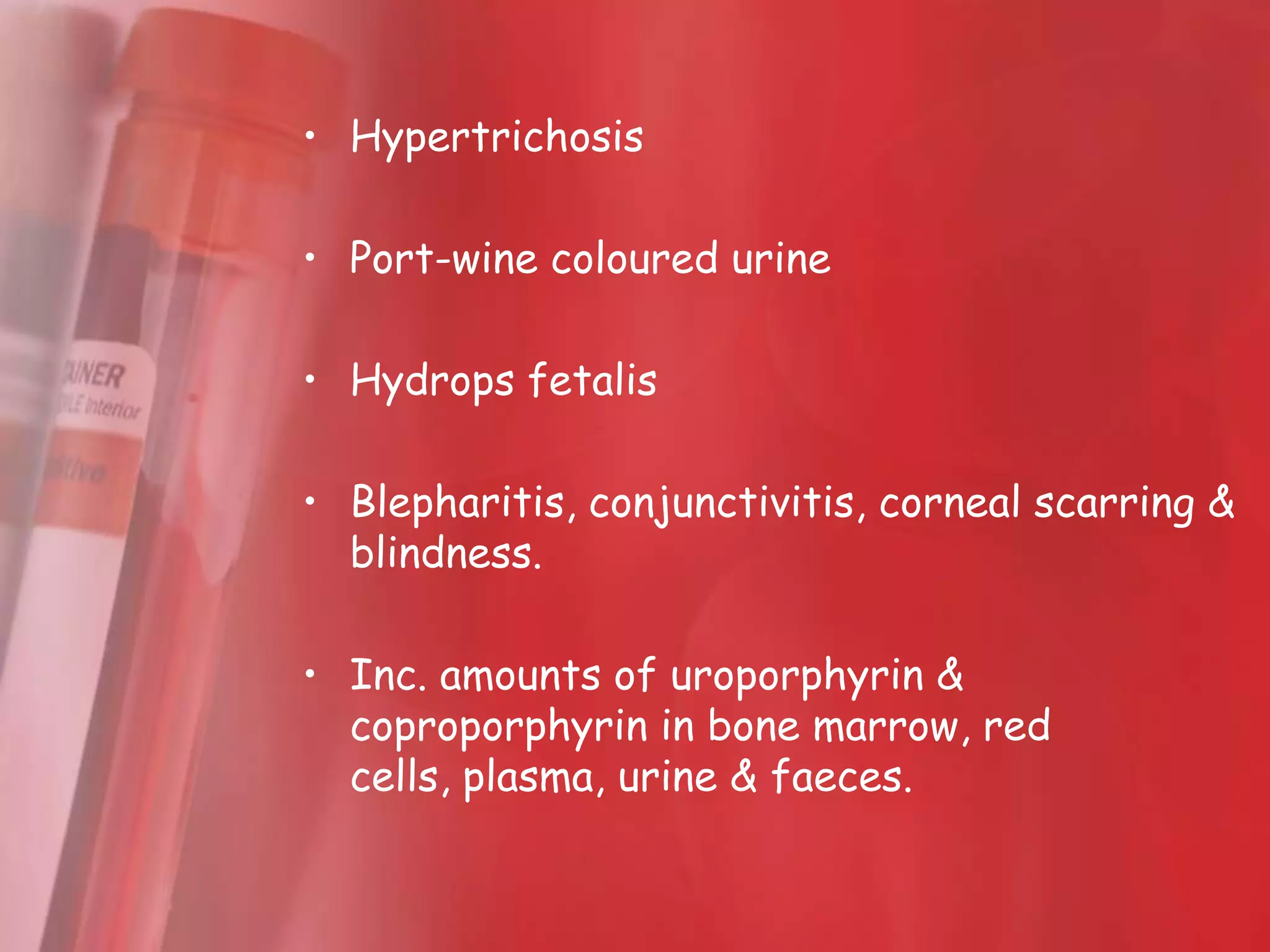 Disorders of haem synthesis | PPTX
