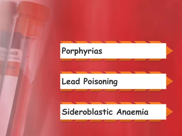 Disorders of haem synthesis | PPTX