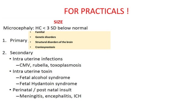 Microcephaly & Macrocephaly | PPTX