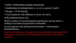 DISORDERS OF HEMOSTASIS , extrinsic and intrinsic pathway | PPT